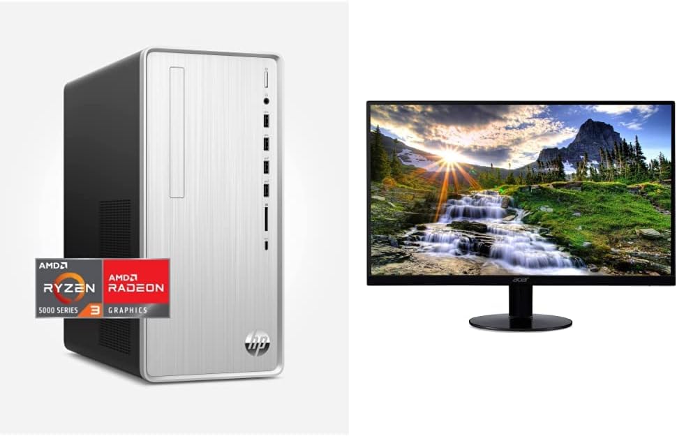 Amazon.com: HP Pavilion Desktop PC, AMD Ryzen 3 5300G, 4 GB RAM, 256 GB ...