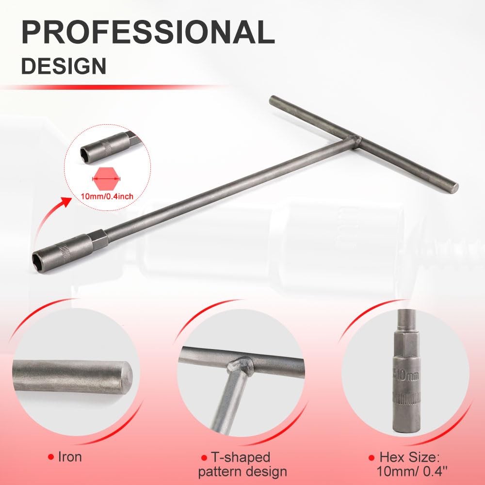 Snapklik.com : T-Handle Wrench, T Handle 10mm Hex Hexagon Socket Wrench ...