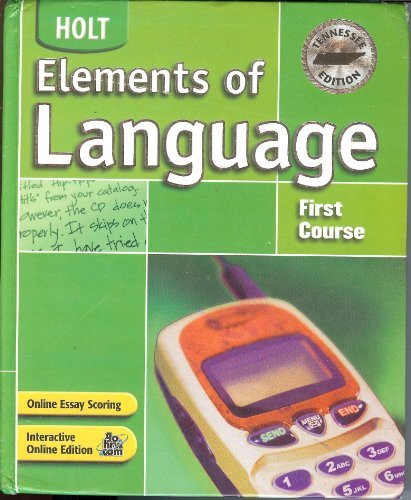 Elements of Language, Grade 7: Holt Elements of Language Tennessee ...