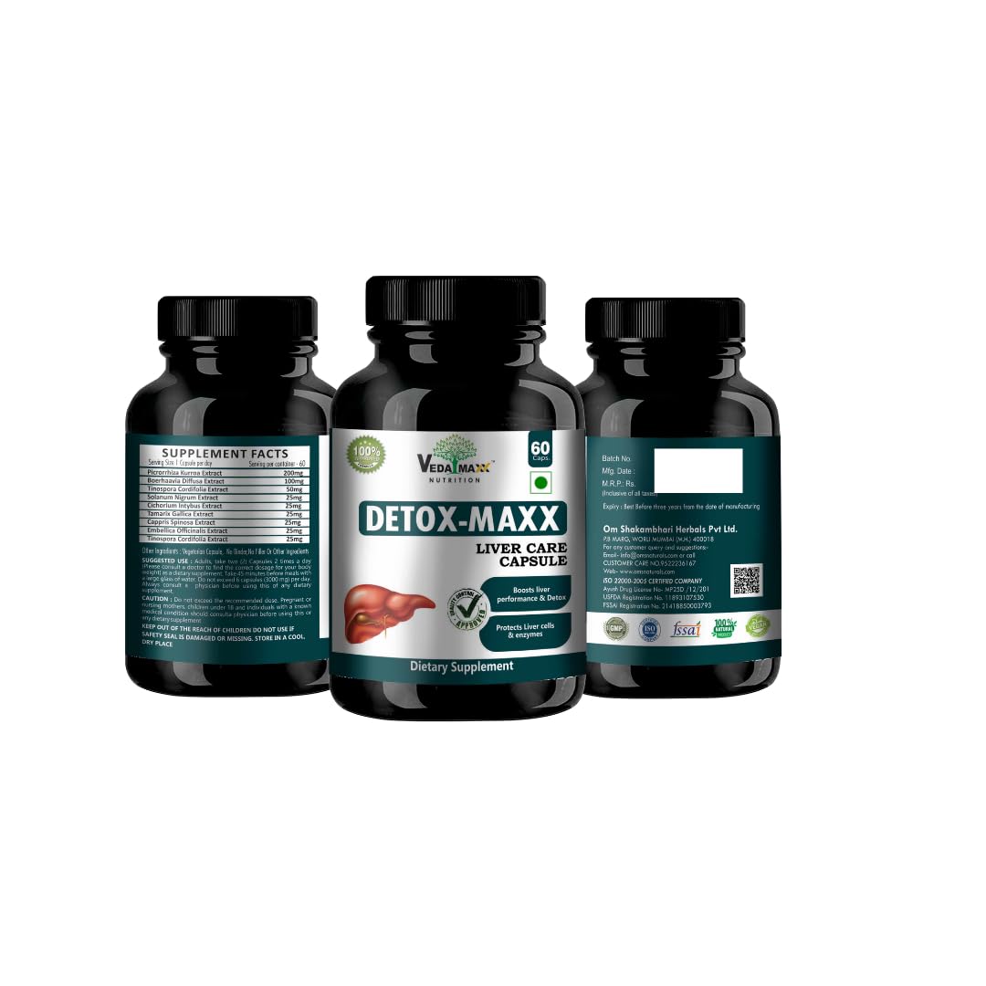 Detox-Maxx Liver Care Herbal Capsules, Pack of 60 : Amazon.in: Health ...