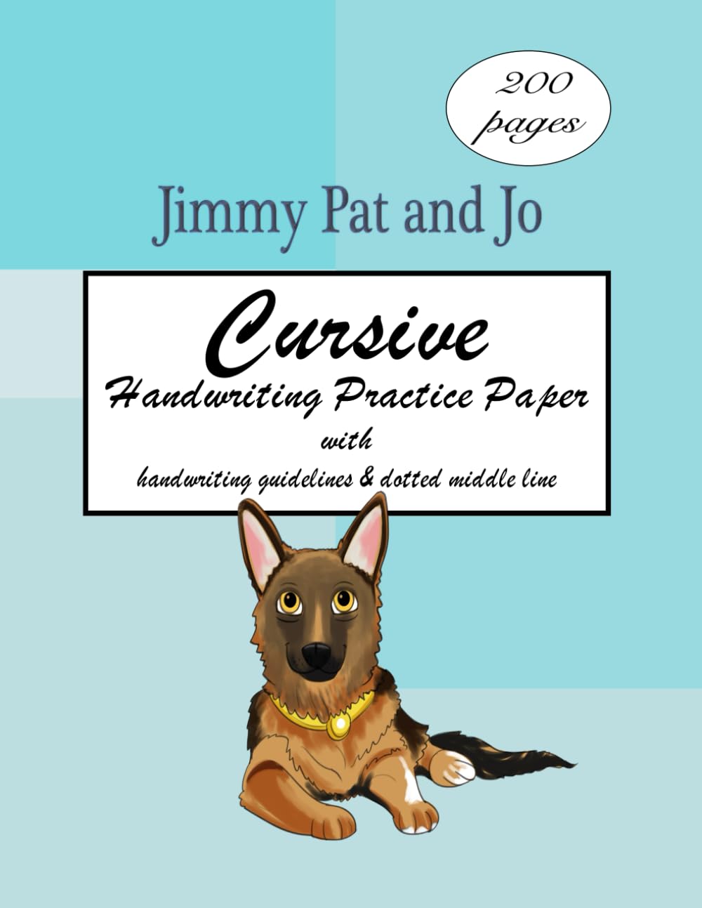 Cursive Handwriting Practice Paper with handwriting guidelines & dotted ...