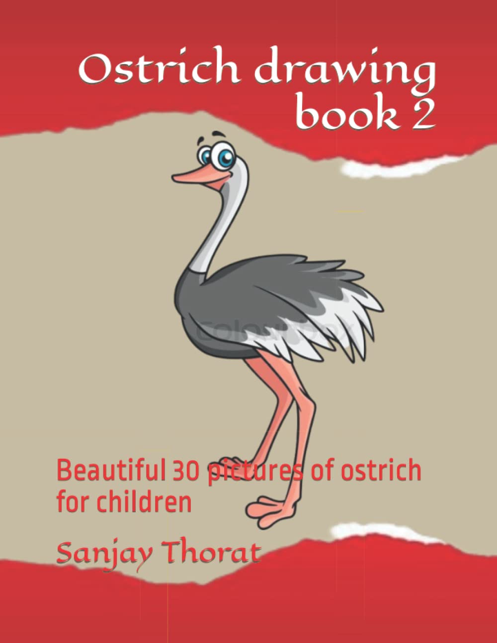 Ostrich Drawing Kids Ostrich Drawing Cut Out Stock Images & Pictures