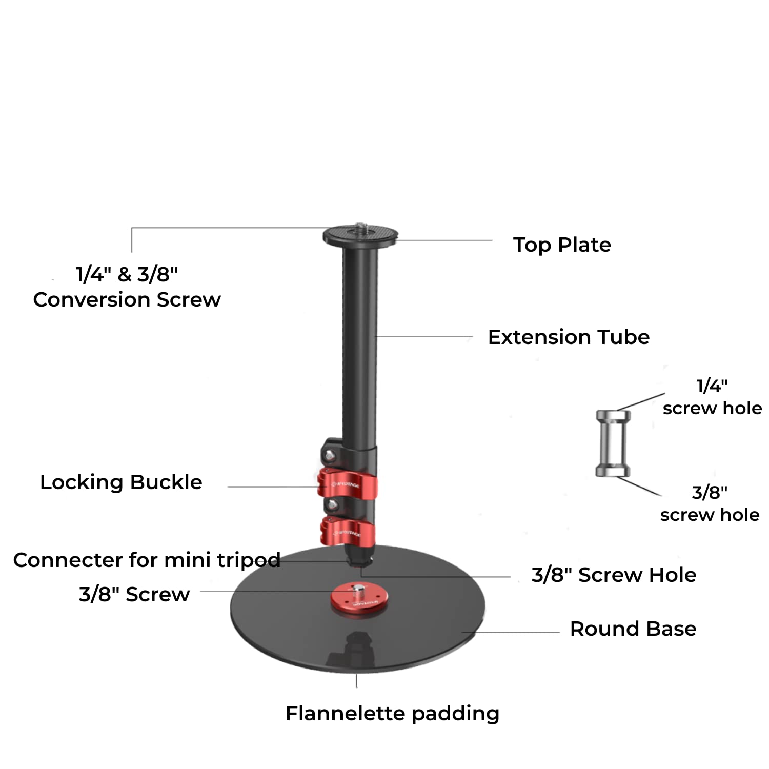 Snapklik.com : IFOOTAGE Round Base Monopod Cobra RB-A300, 59 Monopod ...