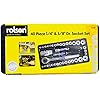 Rolson 36109 40 pc 1/4" & 3/8" Dr. Socket Set : Amazon.co.uk: DIY & Tools