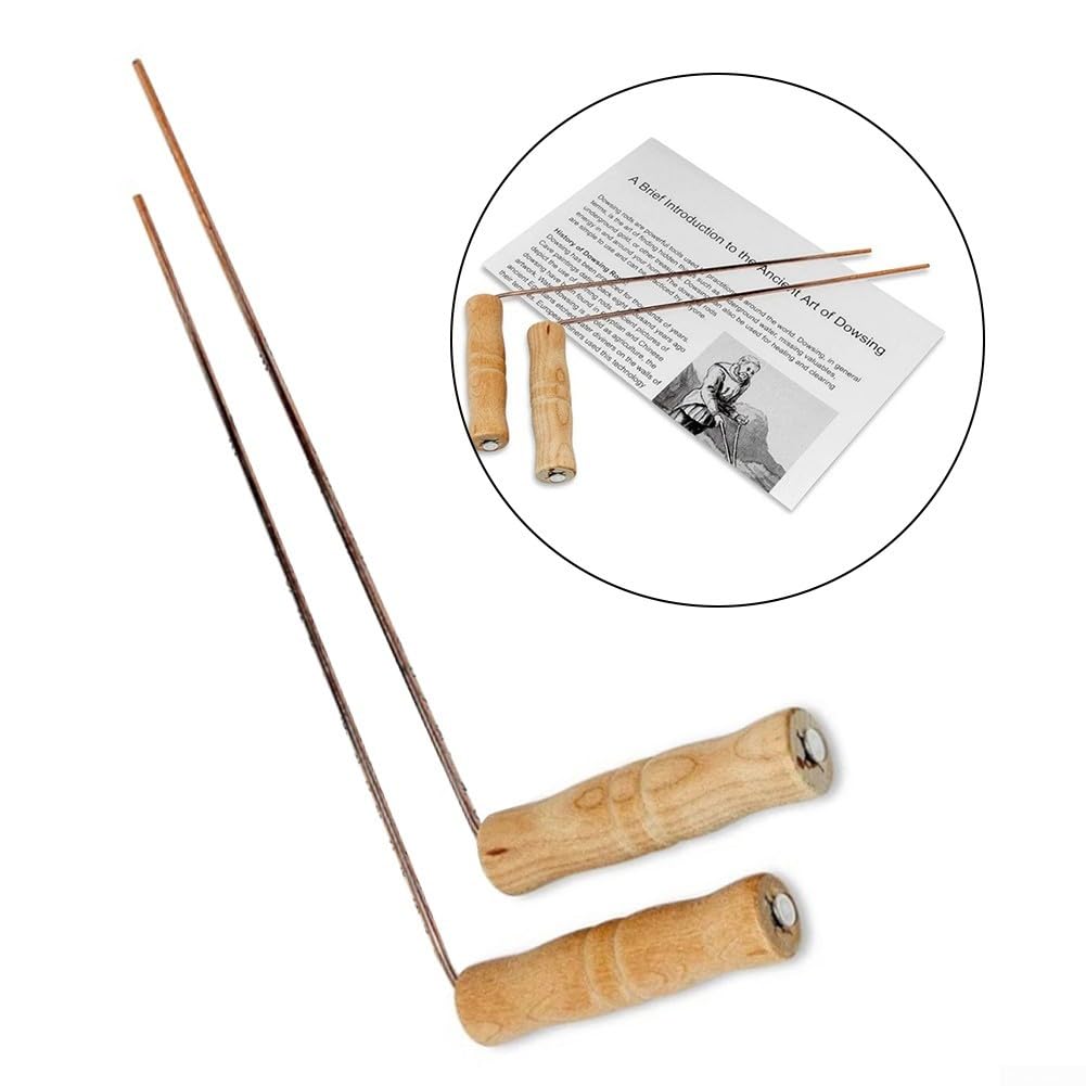 Birch Wood Handle Divination Rods 2 Pack Copper Dowsing Rods With Birch ...