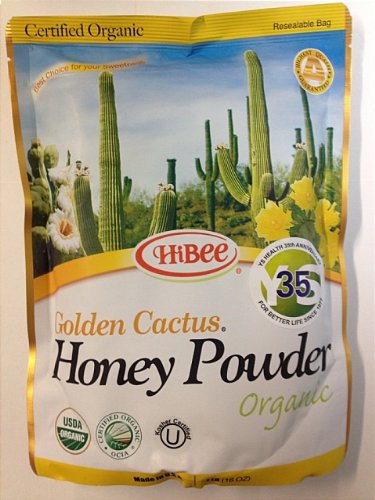 Amazon.com : Kosher Certified Organic Golden Cactus Honey Powder 16oz X ...