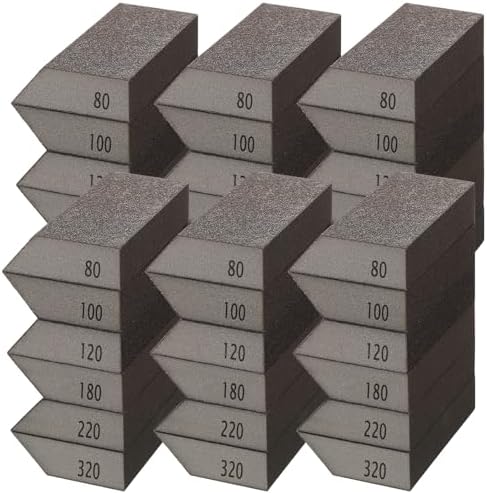 Amazon.com: Frienda 36 Pcs Angled Sanding Sponge Set 80/100/120/180/220 ...