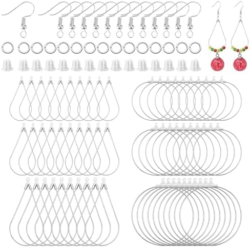 Amazon.com: 200PCS Earring Making Kit - Beading Hoop Finding, Open ...