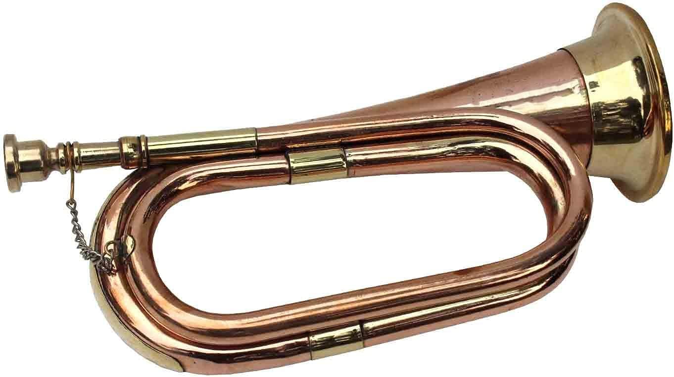Amazon.com: Chopra Musicals Copper And Brass Military Bugle Cavalry ...