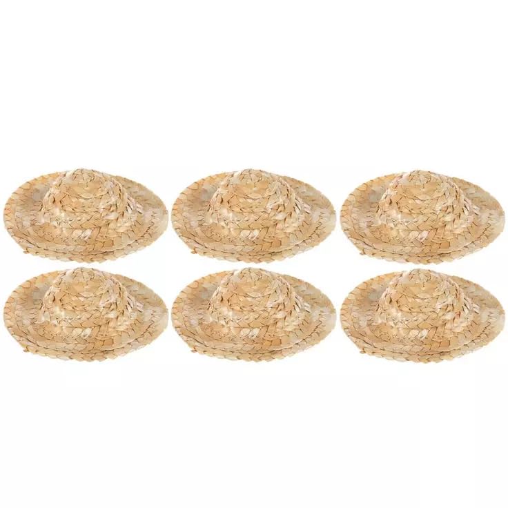 Amazon.com: Marigold Market Straw Round Top Doll Hats : Home & Kitchen