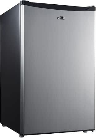 Amazon.com: Willz WLR35S1 Compact Refrigerator, 3.5 Cu.Ft. Single Door ...