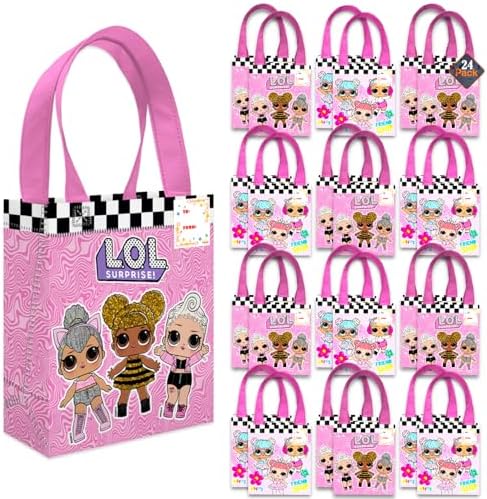 Amazon.com: LOL Surprise Party Favor Bag Set – 24 Pack of 8" Goodie ...