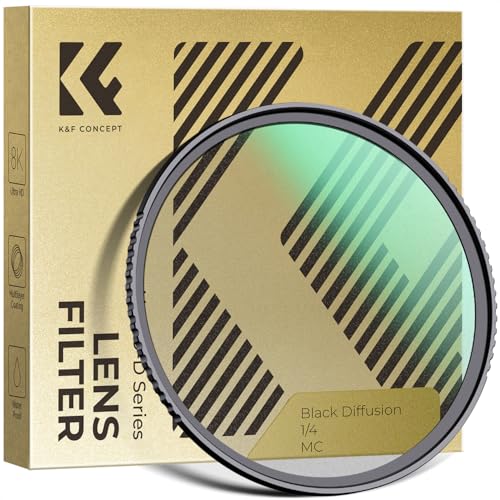 Amazon | K&F CONCEPT 82mm ブラックミスト1/4フィルター ソフト効果 1
