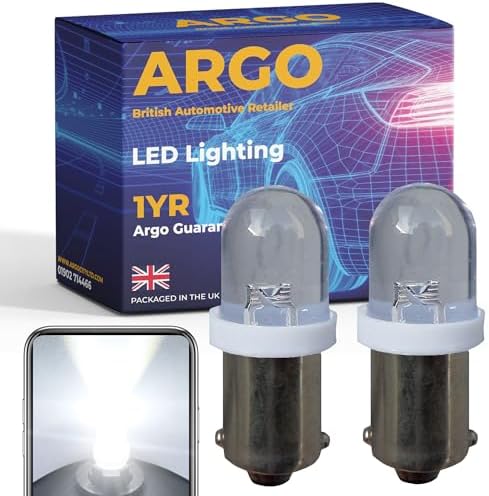 Argo 233 Ba9s Led Bulbs Xenon White 12v Car Light Bulbs Car Interior ...