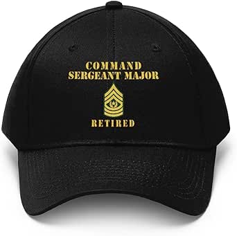 Army - CSM -Command Sergeant Major - Retired - Hats (Black - Direct to ...