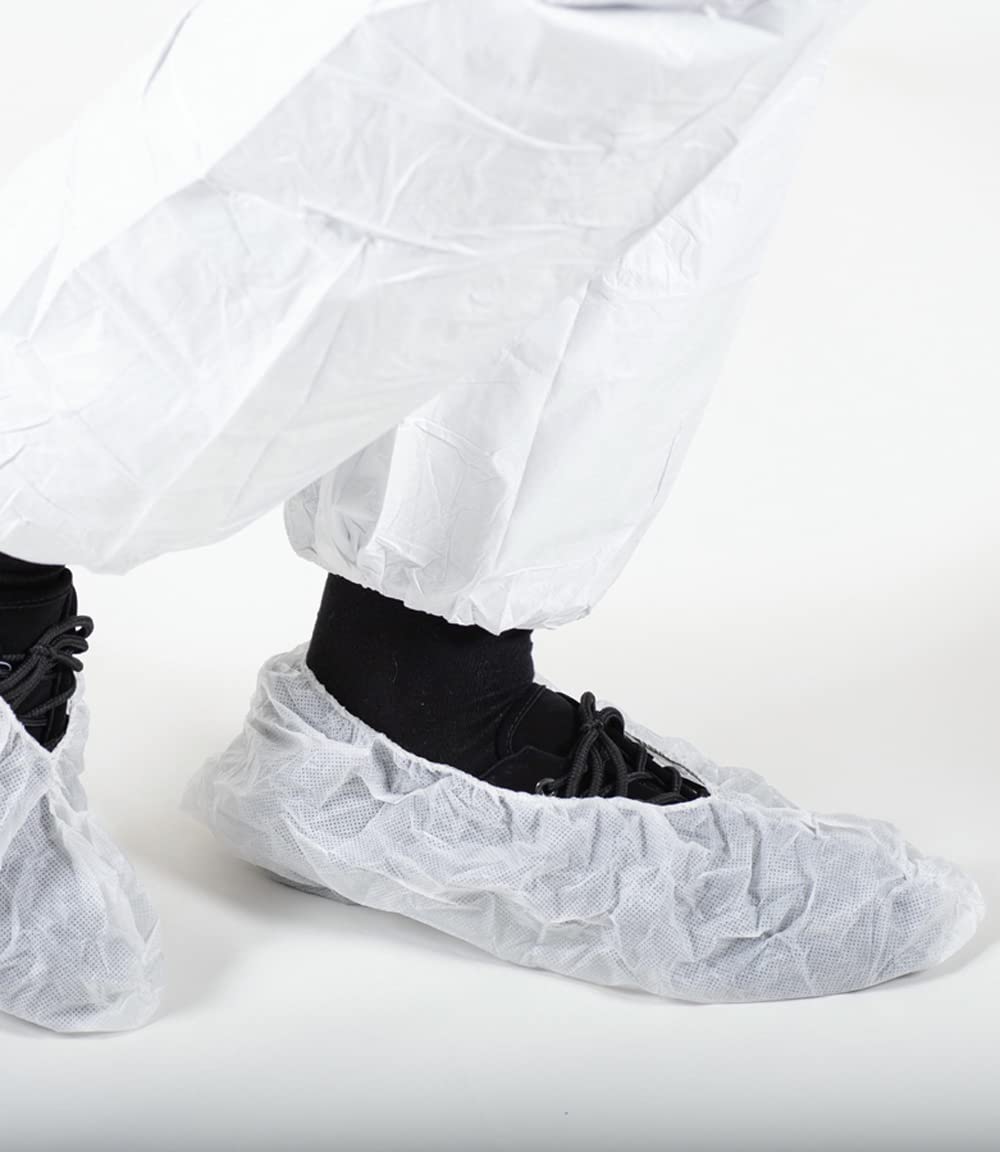 Ansell ESD018B BioClean ESD Cleanroom Overshoe with Conductive Tape, Non-Sterile, 18" Length ...
