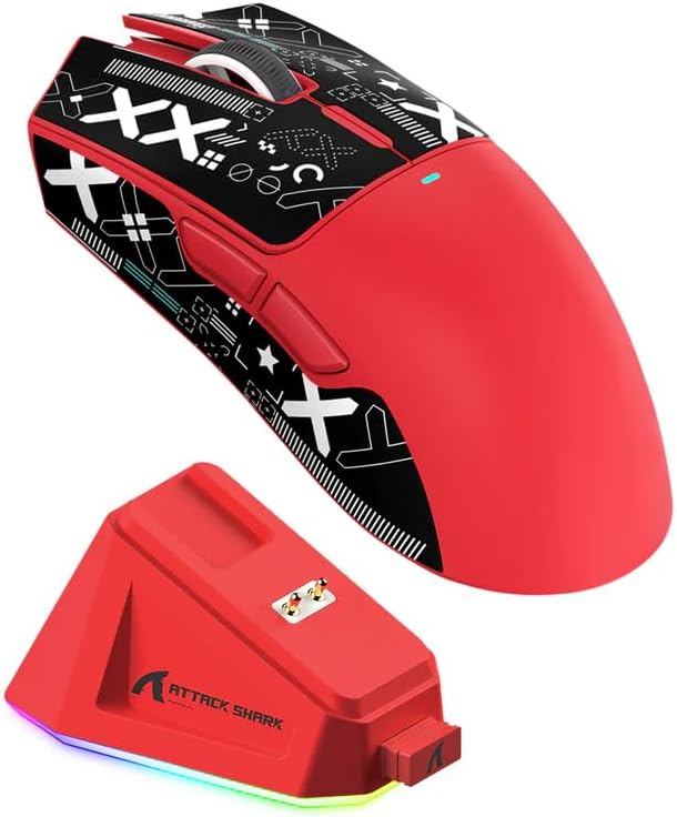 Mouse Gamer ATTACK SHARK X11 Sem Fio Tri-Mode (2.4G/Bluetooth/USB) Com ...