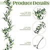 Amazon.com: Jutom 3 Pcs Faux Eucalyptus Garland 5.84ft Artificial Greenery Garland Bulk Silk ...