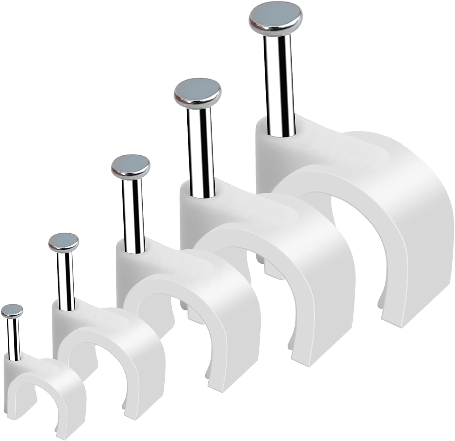 Amazon.com: Cable Matters 200-Pack Nail-in Cable Clips Cord Organizer ...