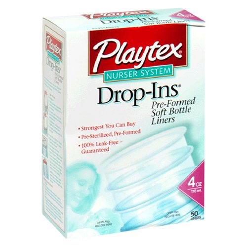 Amazon.com: Playtex Drop-Ins Liner, 4oz, 50 ct : Baby