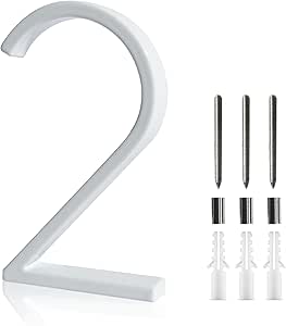 Amazon.com: Paulton White house number | 5 inch height numbers for home ...