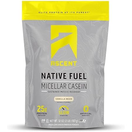 Amazon.com: Ascent 100% Whey Protein Powder - Post Workout Whey Protein ...