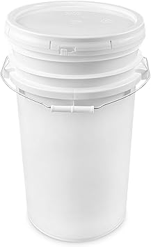 Amazon.com: 7 Gallon Bucket with Lid, Food Grade Storage, Premium HPDE ...