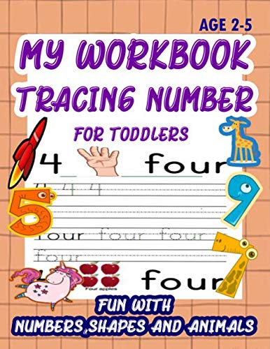 Amazon.com: My WorkBook Tracing Number For Toddlers: Give your child ...