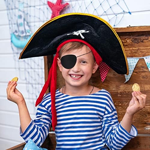 Amazon.com: 72 Pieces Pirate Eye Patches for Kids Adults Black Felt One ...