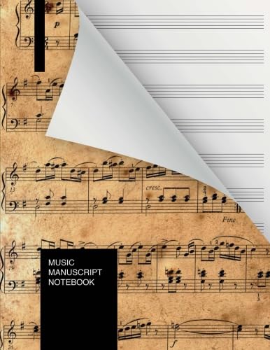 Amazon.com: Music Manuscript Notebook: large | US Letter Format | 8.5 ...