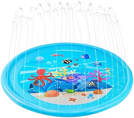MEETOZ Splash Pad 68″ Inflatable Splash Pad Water Pool for Toddlers ...