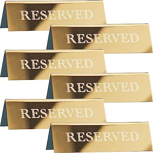 Amazon.com: Darware Wooden Reserved Signs for Tables (6-Pack, Brown ...