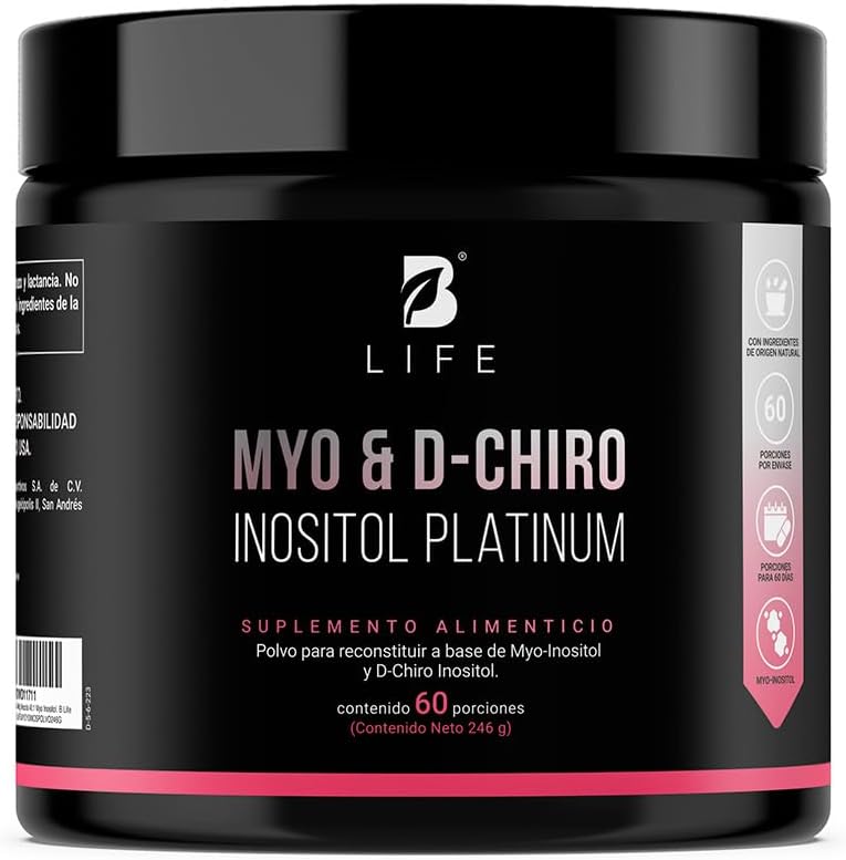 Myo y D-Chiro Inositol | 60 Porciones Mezcla de 40:1. Myo & D-Chiro ...