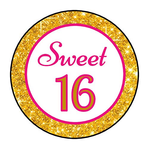 Amazon.com: Sweet 16 birthday Envelope Seals, Stickers, labels, tags ...