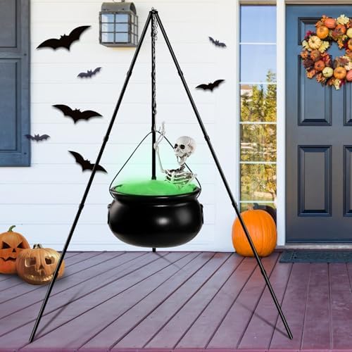 Amazon.com: BIGINIWA Halloween Decor Outdoor - Large Witches Cauldron ...