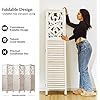 Amazon.com: Room Divider Wood Carved Wall Divider Indoor Folding ...