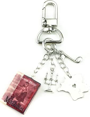 Amazon.com: Les Miserables Victor Hugo Clay Mini Book Key Chain Ring ...