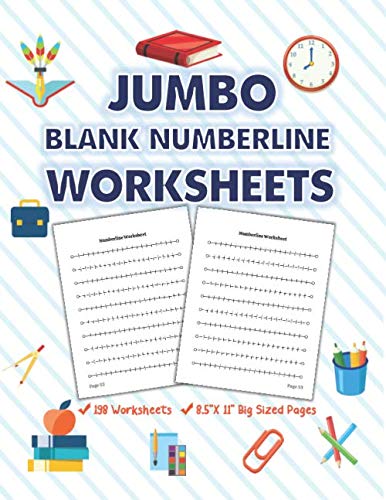 Jumbo Blank Number Line Worksheets: For Kids to Practice - Perfect ...