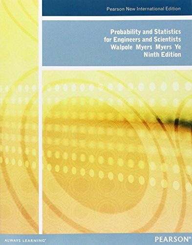 Probability and Statistics for Engineers and Scientists by Ronald E ...