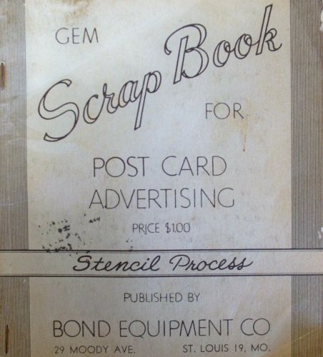 GEM Scrap Book for Post Card Advertising Stencil Process (Scrapbook ...