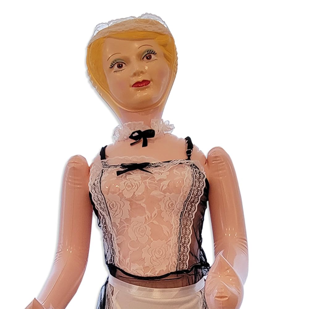 Merrimix Ginger Inflatable Blow Up Doll With Maid Costume