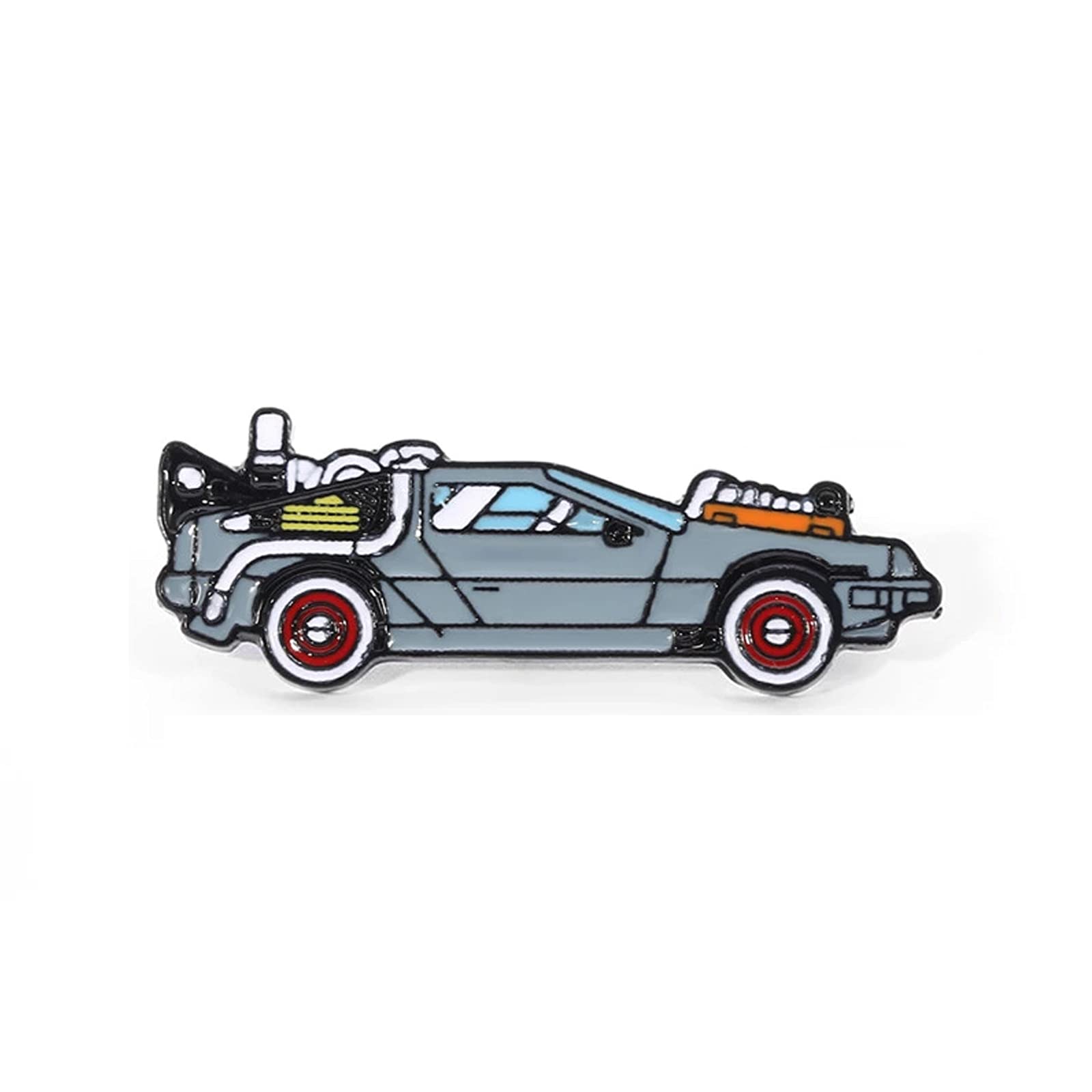 Amazon.com: DeLorean car for Back to the Future Fans Hard Enamel Pin ...