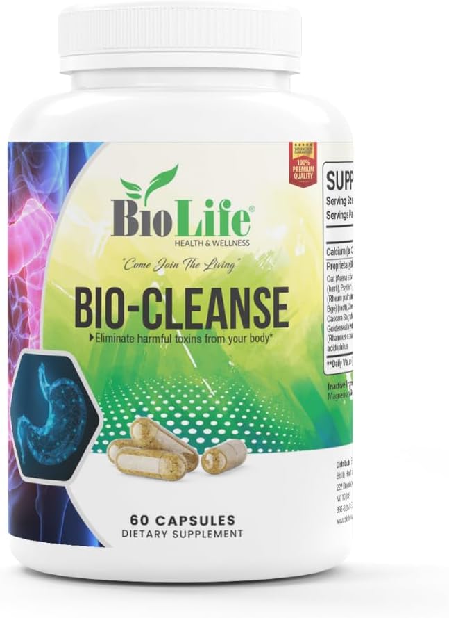 Amazon.com: Biolife Body Detox Cleanse with Ginger Root Powder, Fiber ...
