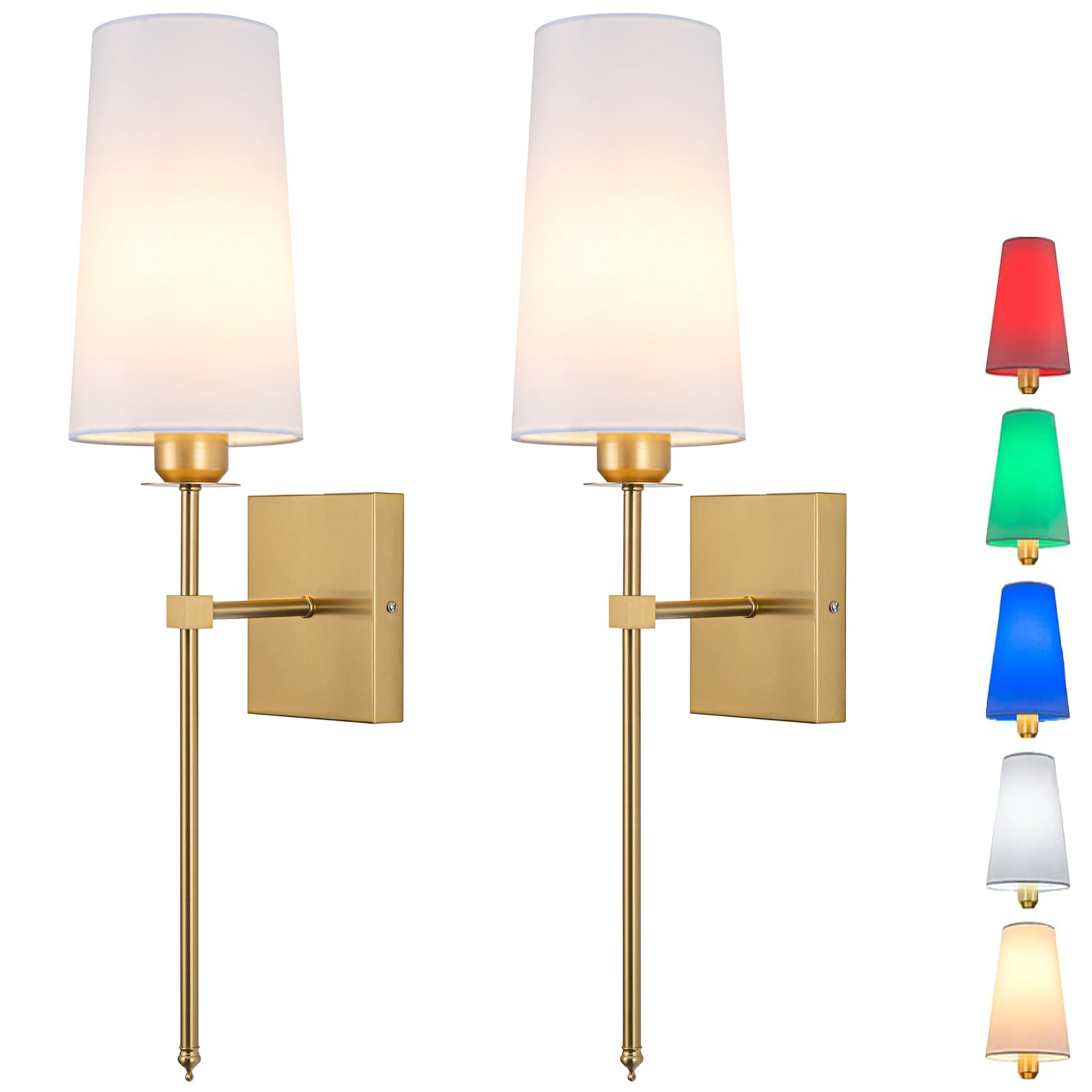 Wall Sconces Lights, No Wiring Required for Installation Sconces,Remote ...