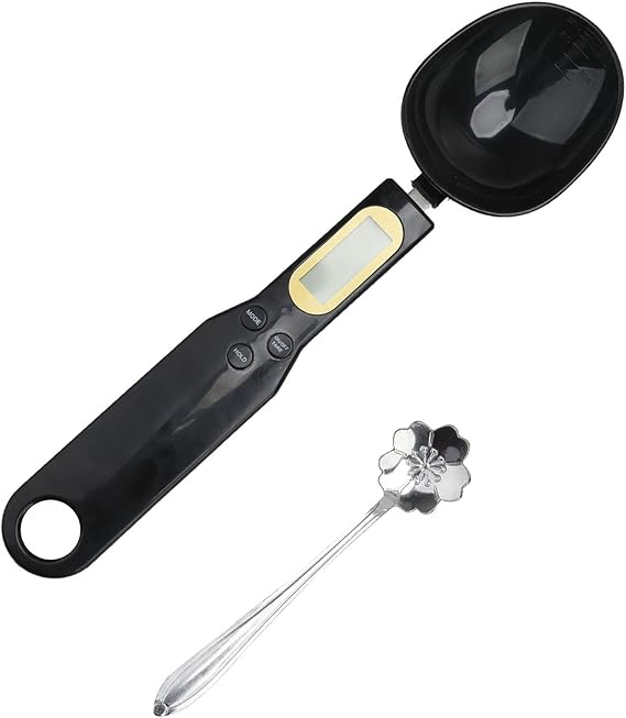 Electronic Measuring Spoon, Black High Precision Digital Weighing Spoon ...