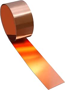 Uxney Copper Sheet Roll-Copper Flashing 99.9% Pure-1000x50x0.6mm(LxWxT ...