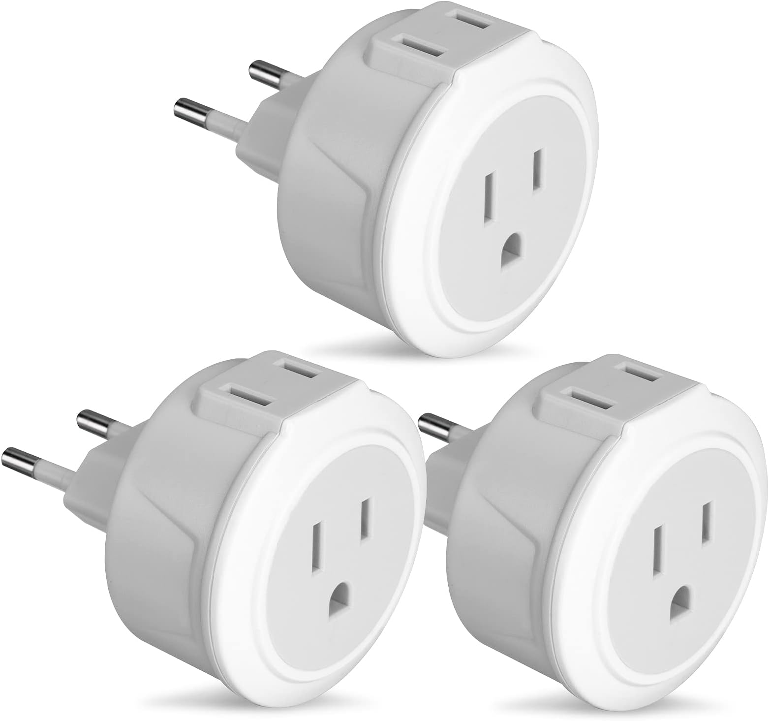 MAYCHEE Empaque de 3 - Adaptador Americano A Europeo, Adaptador de ...