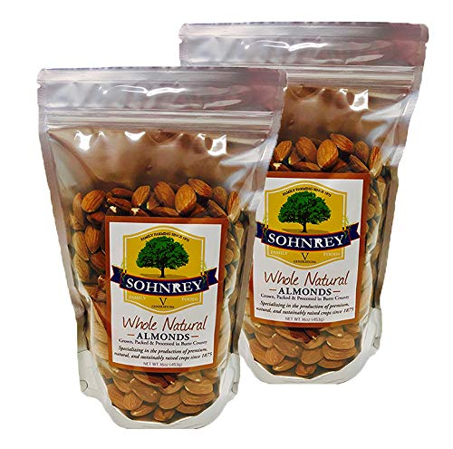 Amazon.com : Whole Natural Raw Almonds Steam Pasteurized Nuts from the ...