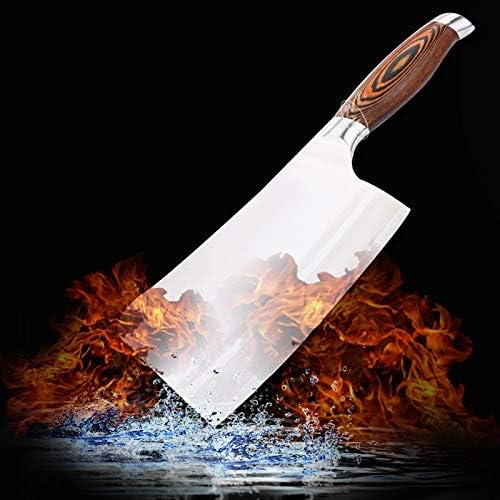 CRIVERS Cleaver Knife,Meat Cleaver, Forged Cut Bone Axe Kitchen Chop ...