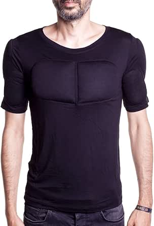Amazon.com: Padded T Shirt with Muscles - Enhancing T Shirt - Body ...